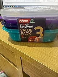 Decor Microsafe Decor Oblong Jewel Container, Pack of 3 Pieces, 900ml ...