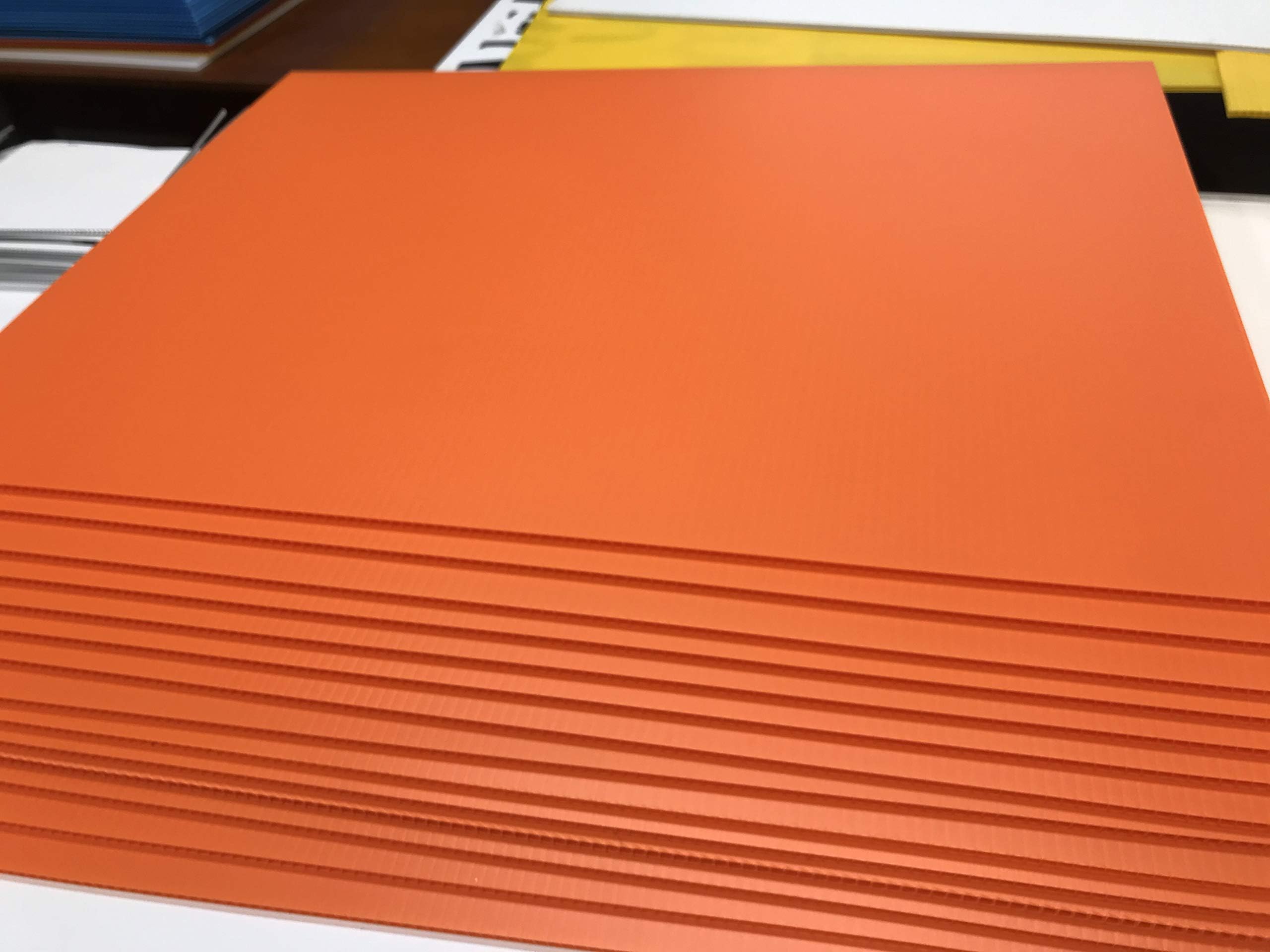 Amazon.com: Yard Signs Pack of 20 Signs Panel Orange 18"x24" x 4 mm ...