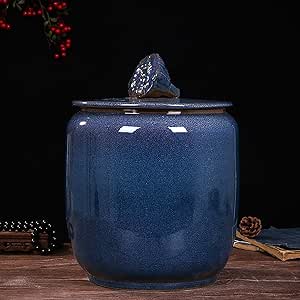 Amazon.com: Ceramic Rice Container, Classic Home Food Storage Porcelain ...