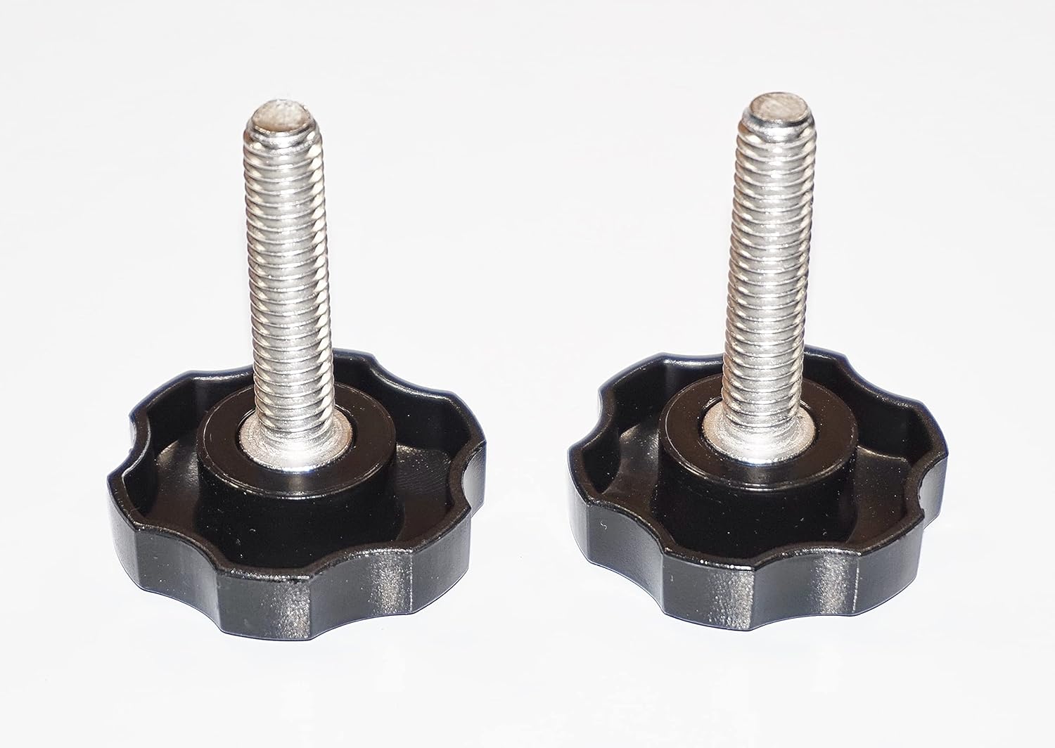 5/16-18 x 1-1/2" Thumb Screw Black Thumbscrew Stainless Steel Thumb ...