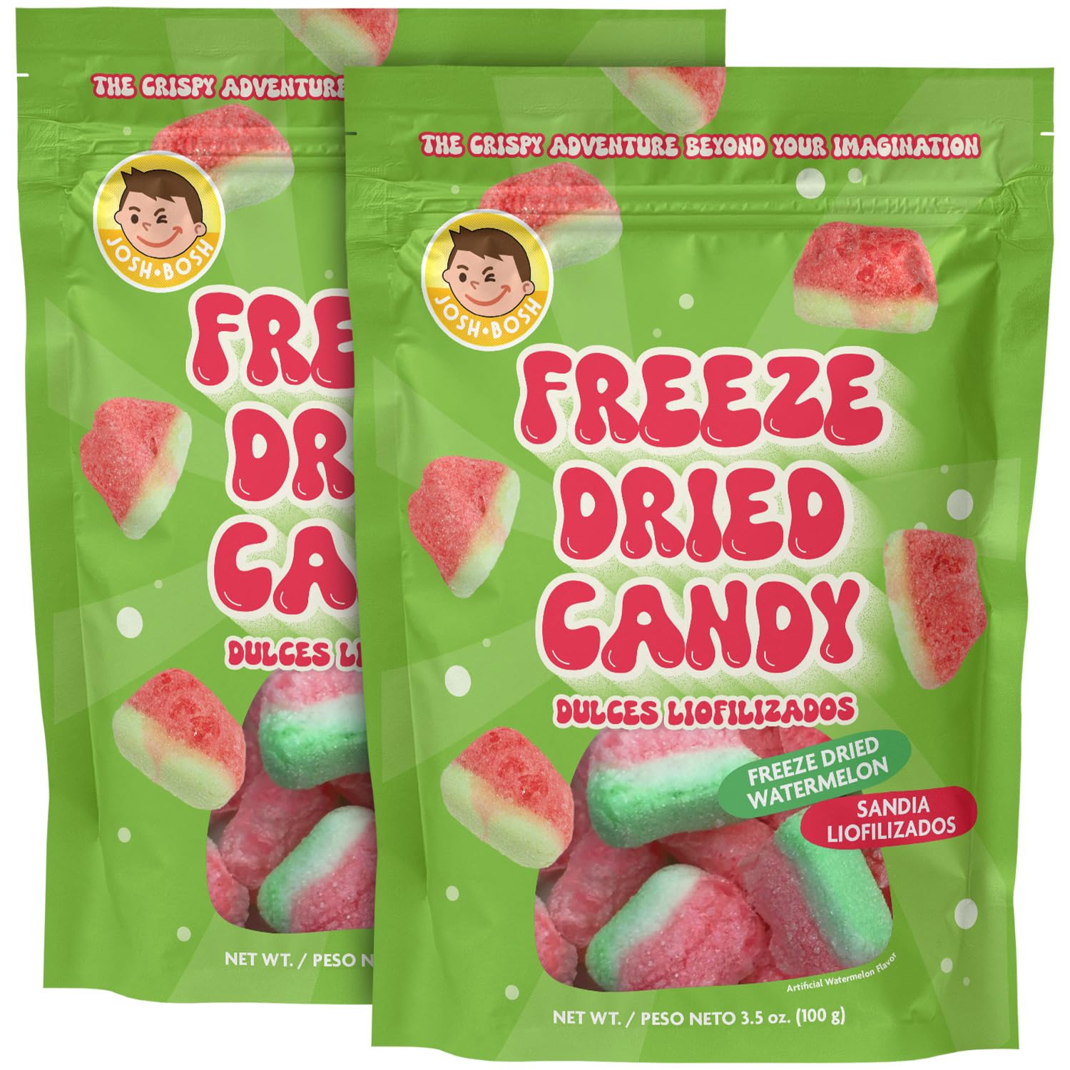 Amazon.com : Josh Bosh Freeze-Dried Candy, Watermelon, Crunchy & Airy ...