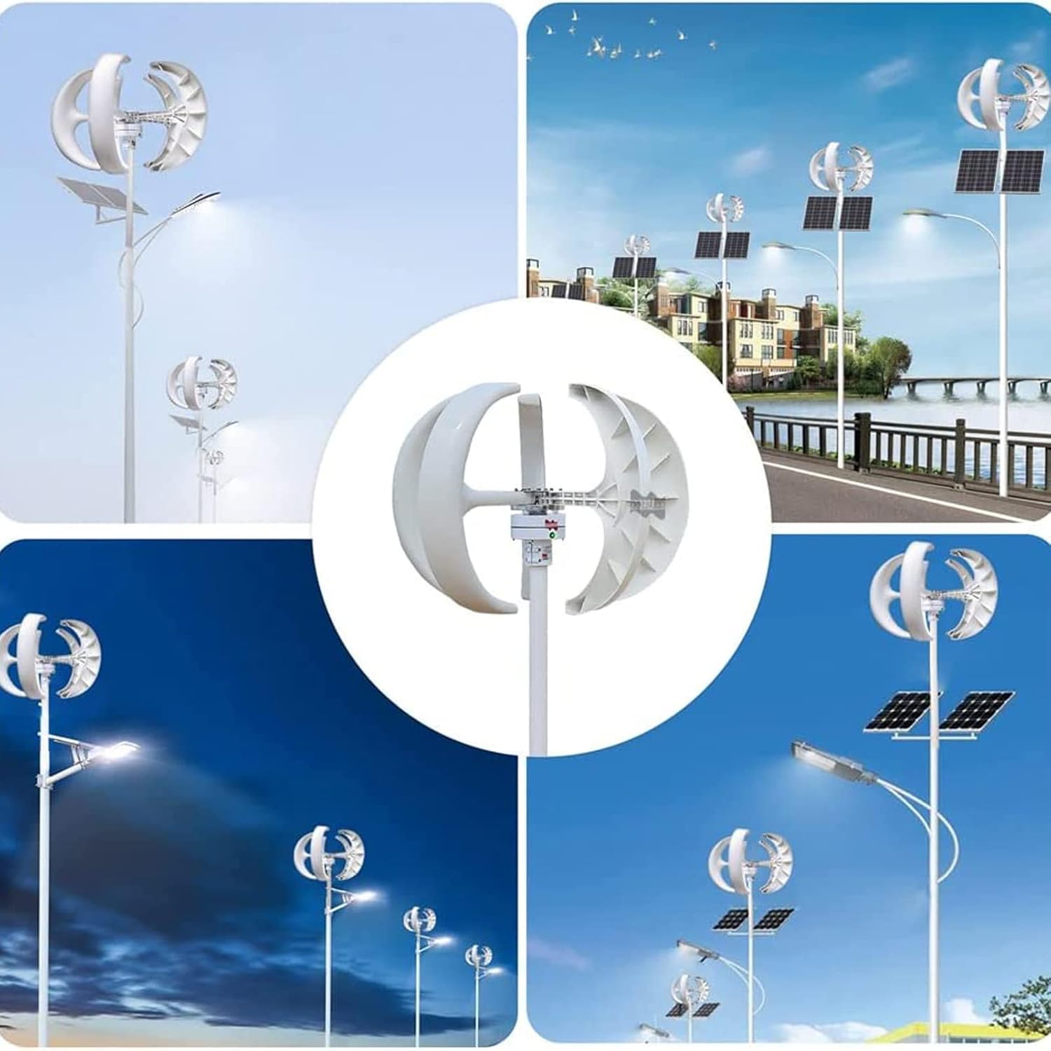 LABULADUO Turbinas de viento de 5 aspas, generador de turbina de viento ...