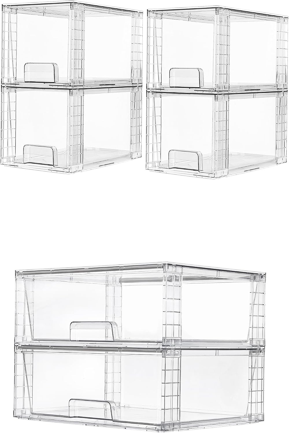 Amazon.com: Vtopmart 6 Pack Large Stackable Storage Drawers : Home ...