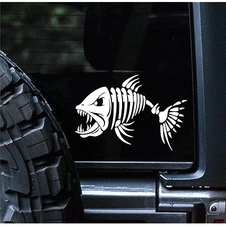 Amazon.com: Fish Bone Skeleton Bait Fishing Sportsman Car Truck Windows ...