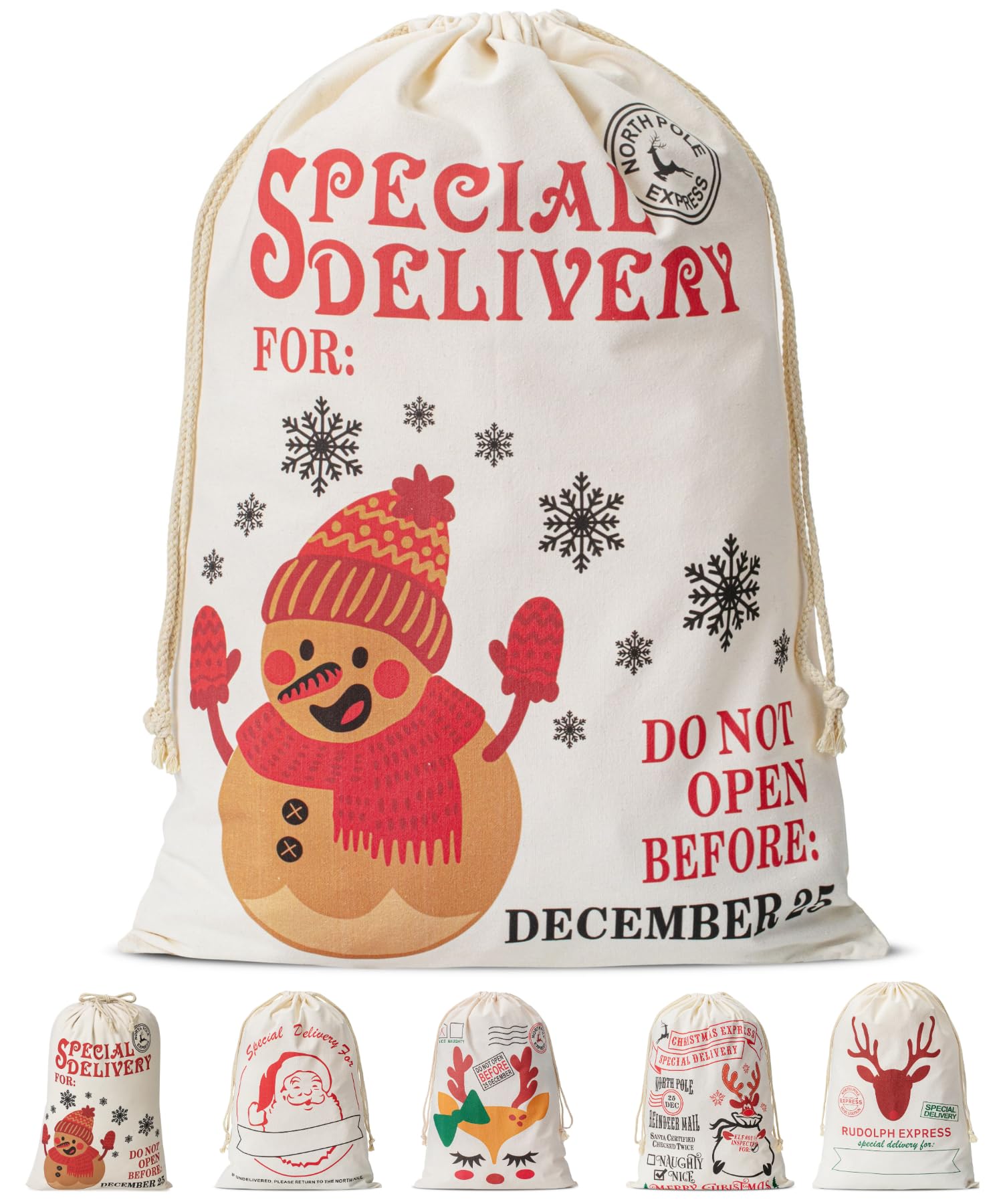 Amazon.com: Mr. Pen- Personalized Santa Sacks Christmas Bag, 26”x19 ...