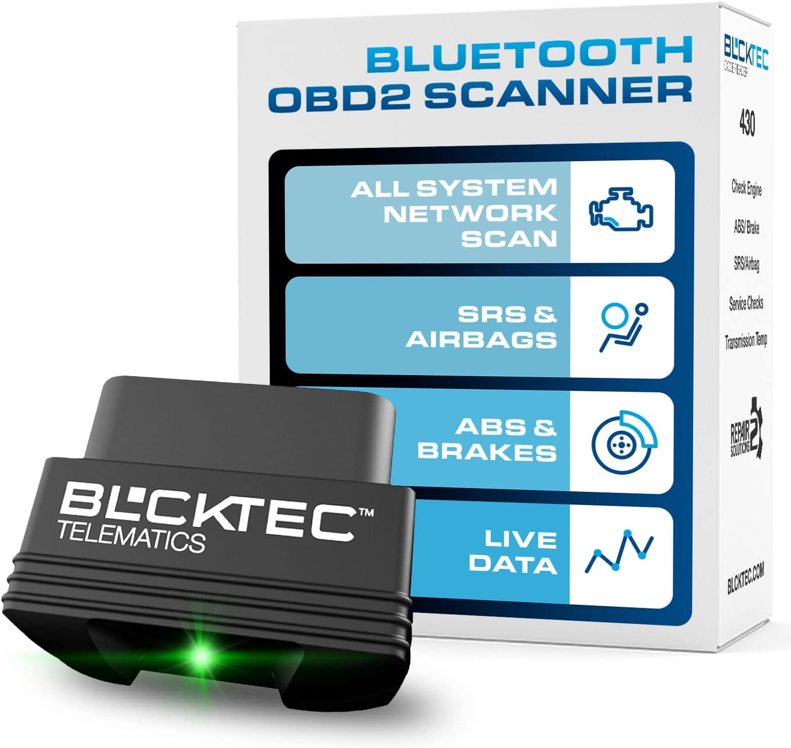 Amazon.com: Veepeak OBDCheck BLE Bluetooth OBD II Scanner Car Check ...