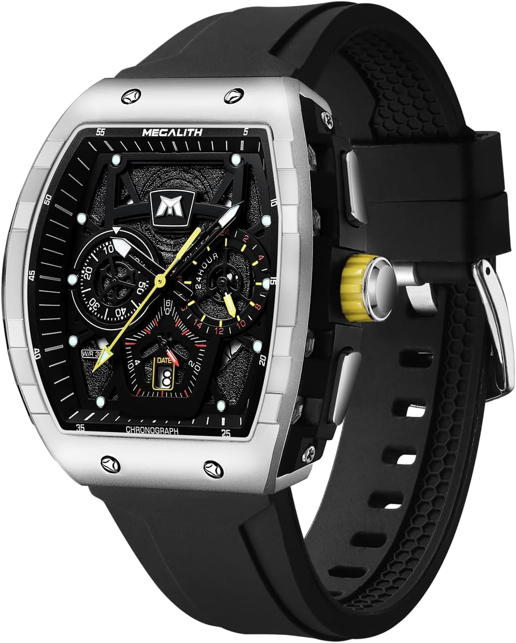 MEGALITH Mens Watches Military Chronograph Waterproof Sports Wrist ...
