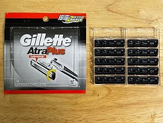 Gillette Atra Plus Razor Blade Cartridges, 10 Count : Amazon.ca: Beauty ...