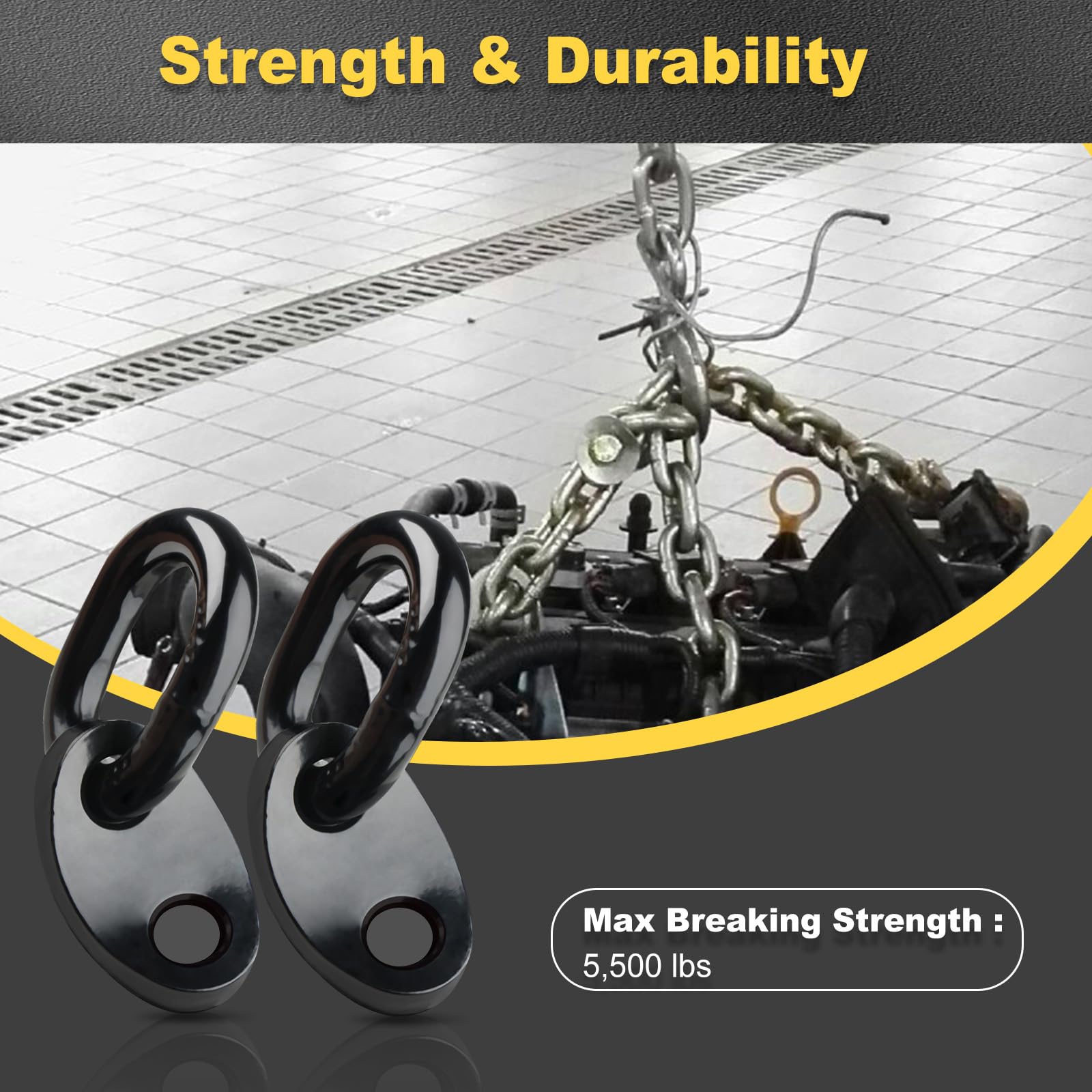 Snapklik.com : SKYJDM 4-Pack Engine Lifting Bracket Set, Engine Support ...