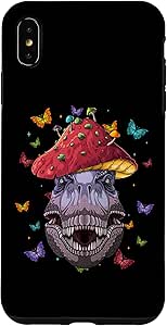 Amazon.com: iPhone XS Max Cottagecore Dinosaur Aesthetic Mushroom T-Rex Goblincore Case : Cell ...