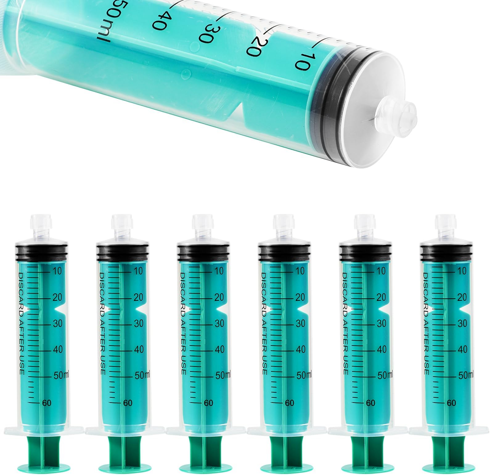 Amazon.com: Vaokin 60ml Luer Lock Syringe without Needle, Leak-Proof Safety Lock Design Syringe ...