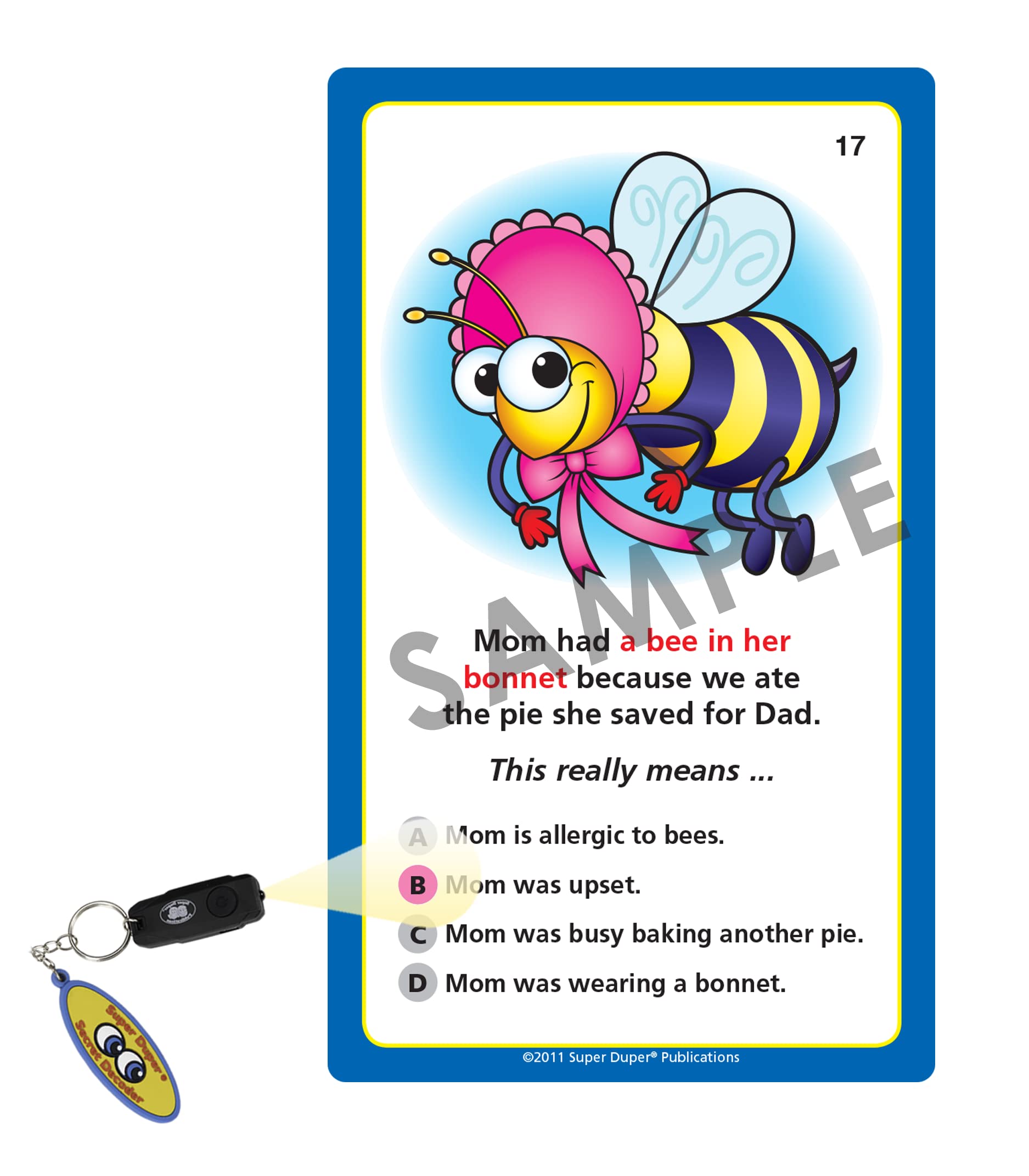 Buy Super Duper Publications | Animal Idioms Fun Deck with Secret Decoder | Figurative Language ...