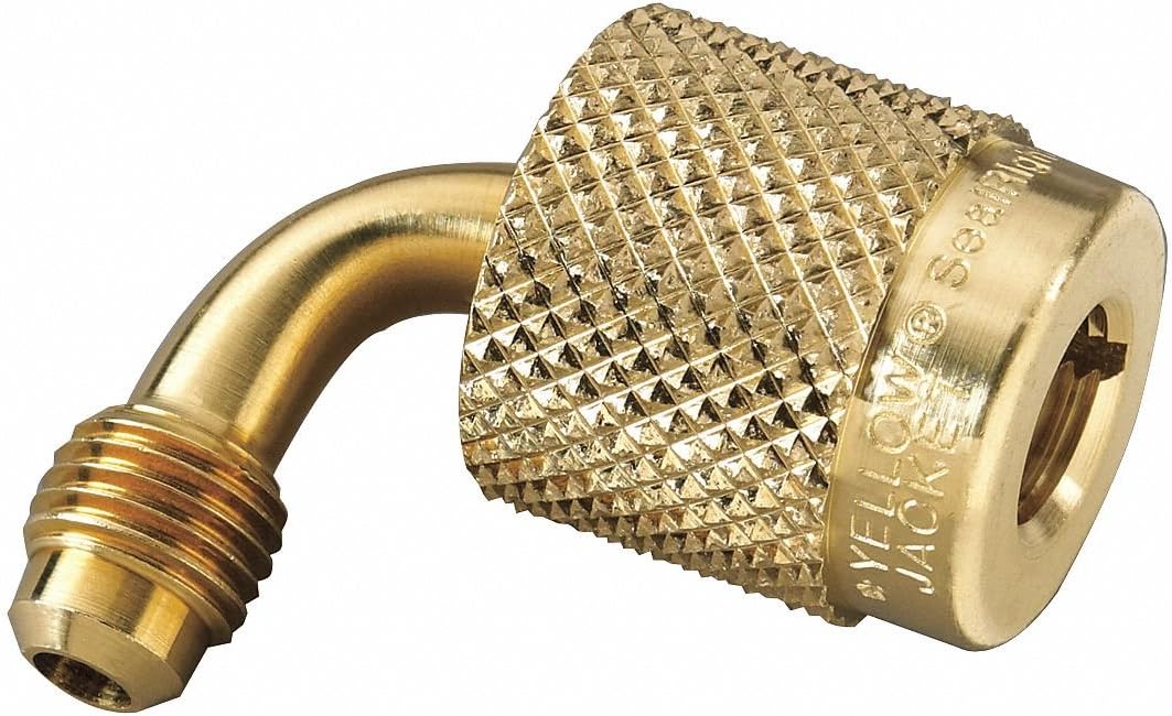 Amazon.com: Yellow Jacket Quick Coupler, Low Loss, 1/4 in MxF, 90 Deg ...