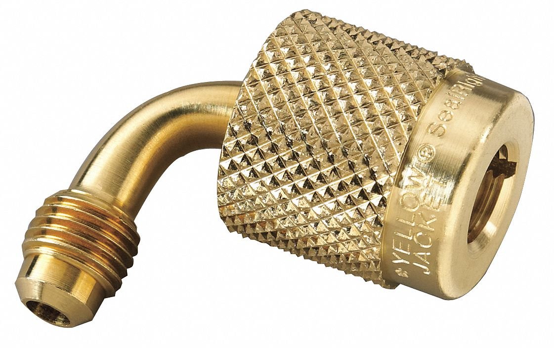 Amazon.com: Yellow Jacket Quick Coupler, Low Loss, 1/4 in MxF, 90 Deg ...