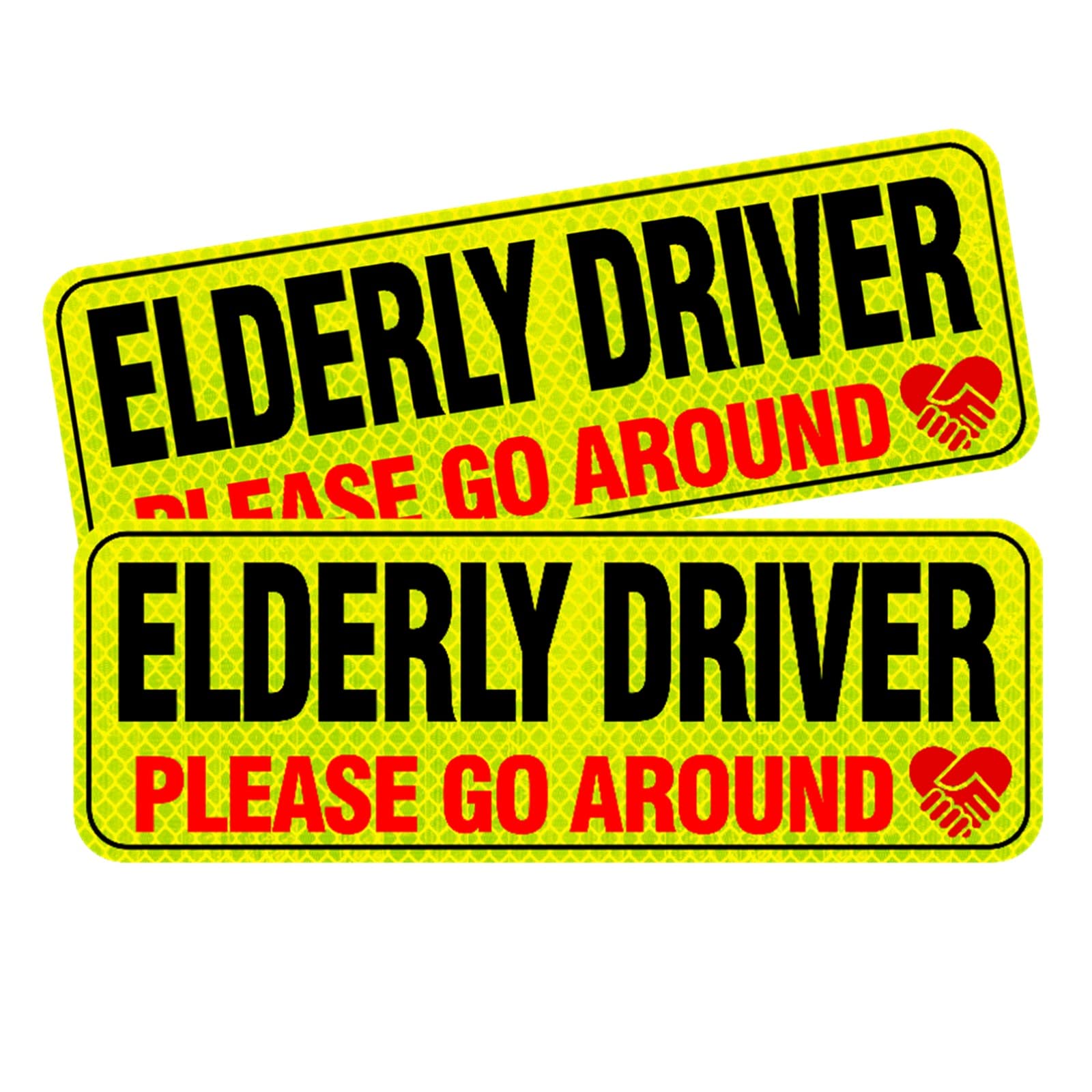 Amazon.com: Elderly Driver Car Magnet,Elderly Driver Signs for Car ...
