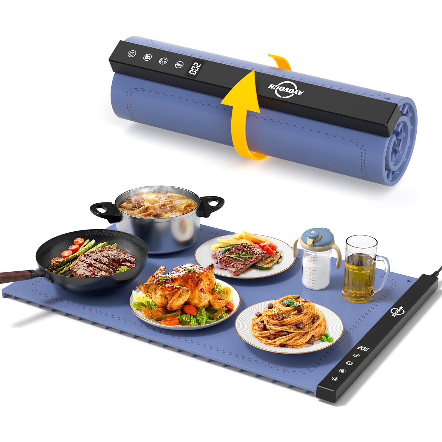 Amazon.com: Electric Warming Tray - Full Surface Heating, Foldable Food ...