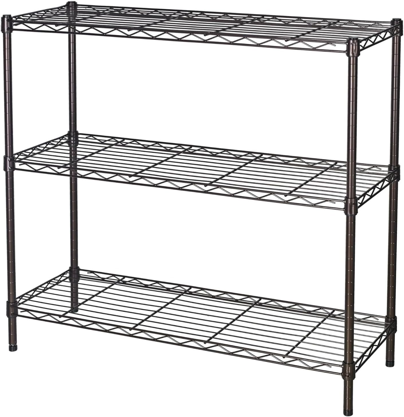 Amazon.com: 3-Tier Heavy Duty Shelving Unit,Metal Storage Rack Durable ...