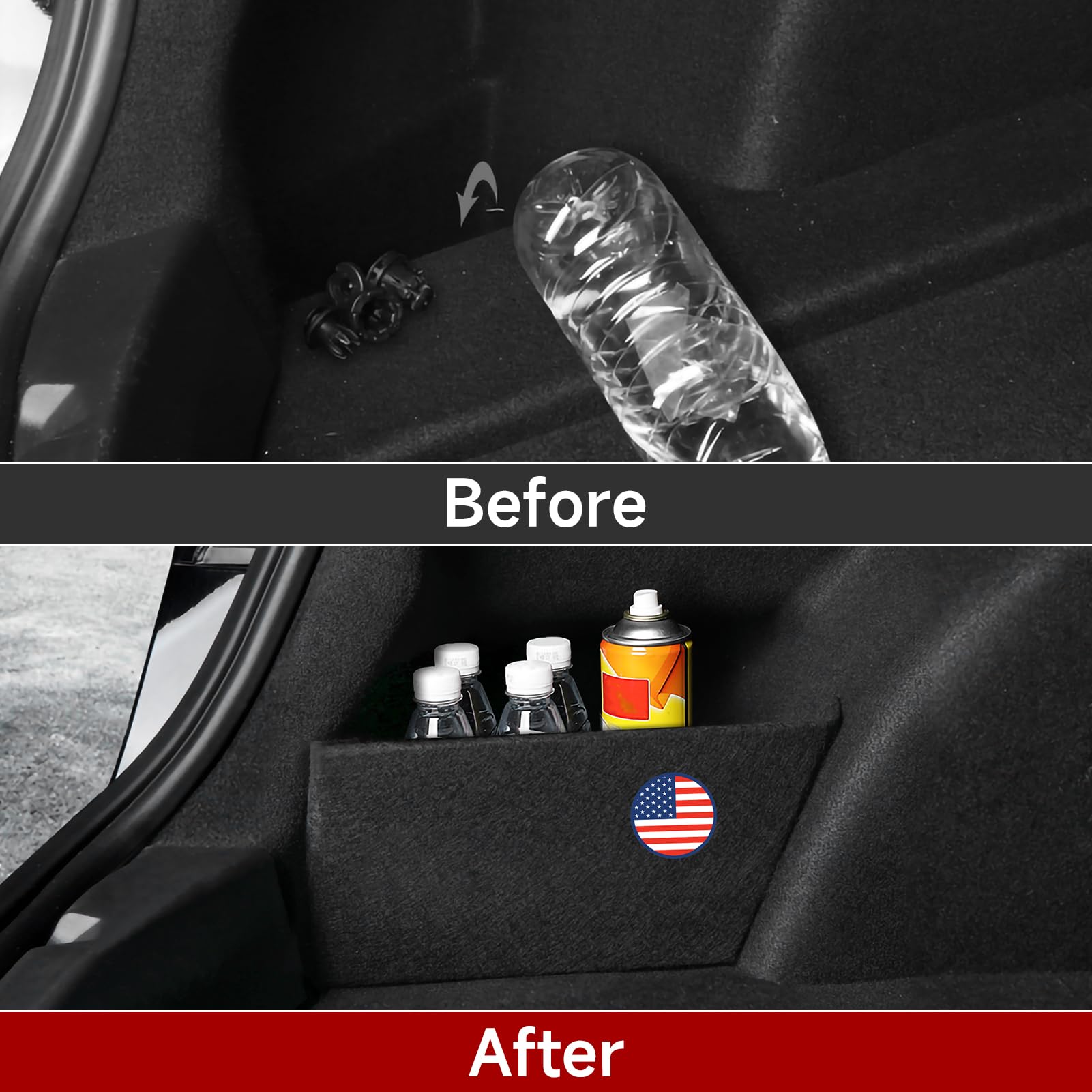 Snapklik.com : HENGYUESHANG Car Rear Trunk Organizer Side Divider Board ...