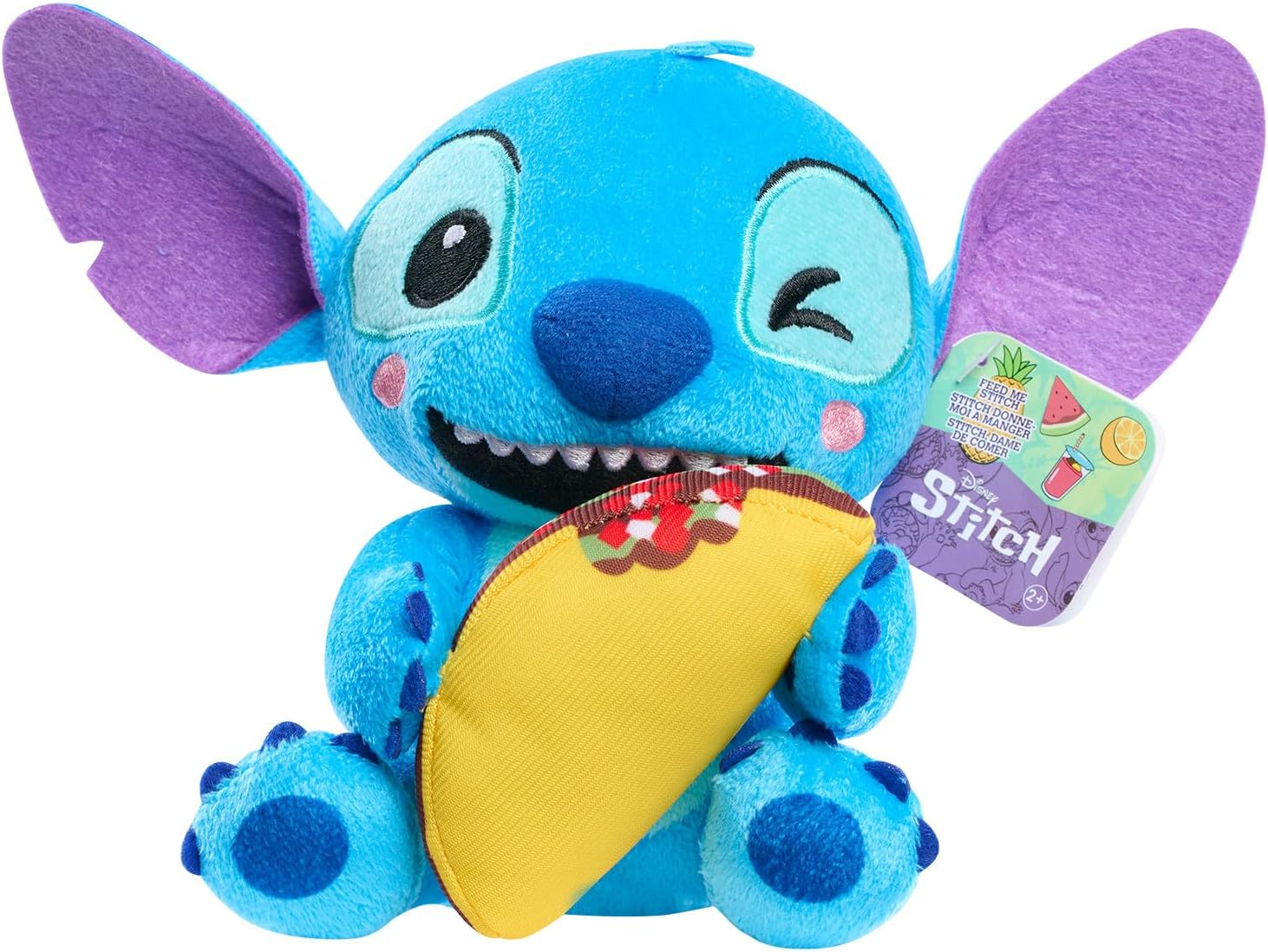 Disney Stitch Small 7-inch Plush Stuffed Animal, Stitch with Taco ...