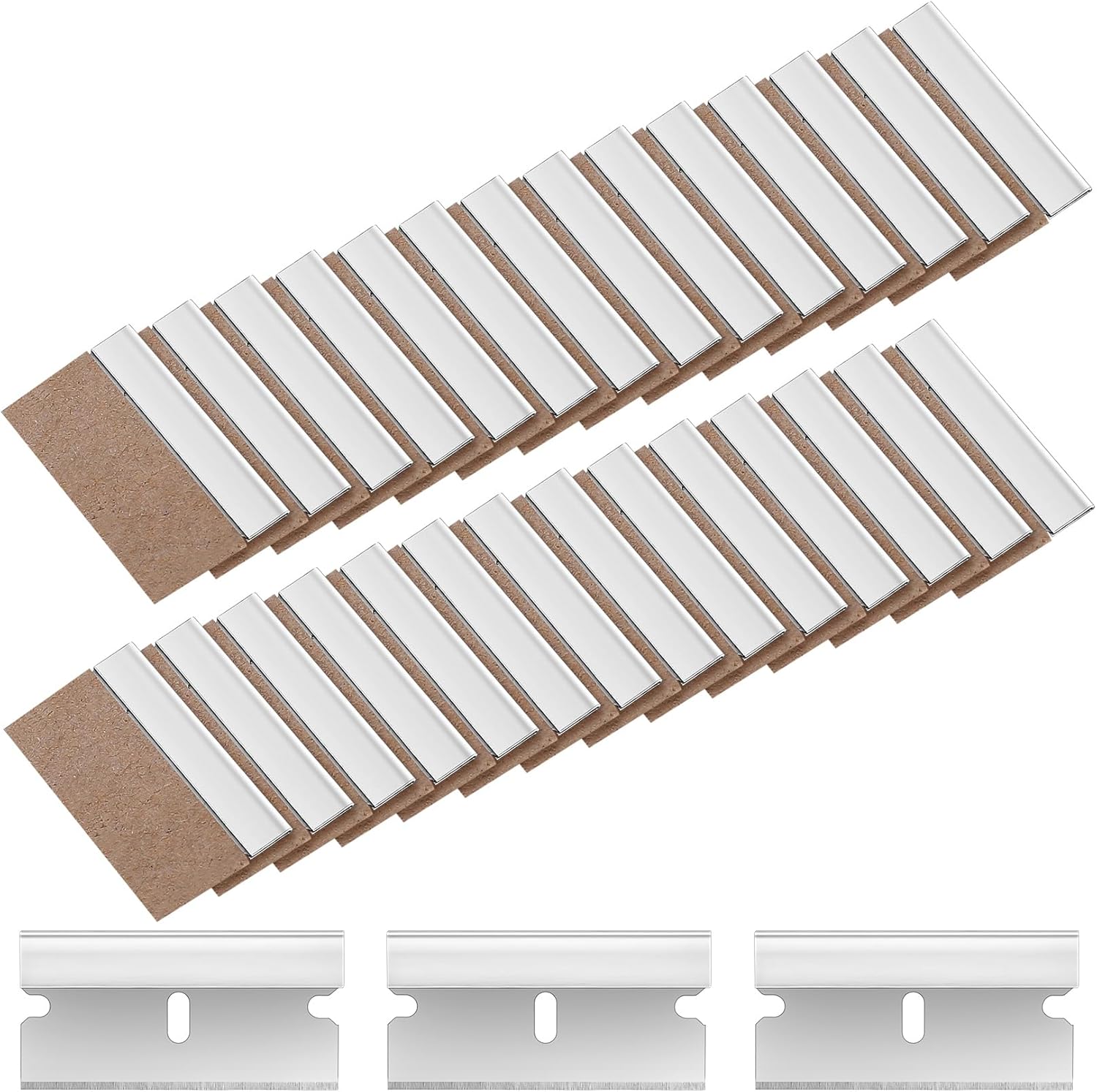 100 Pcs Car Sticker Remover,Glass Scraper for Windows,Glass Paint ...