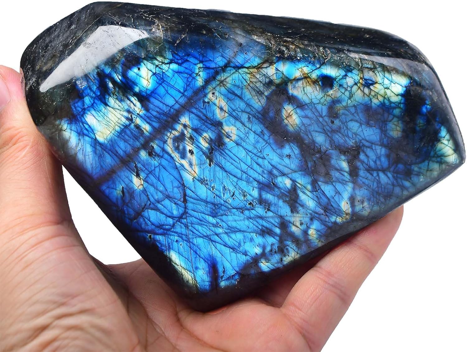 Amazon.com: FZBHRO Large Labradorite Rock Polished Slab Block Healing ...