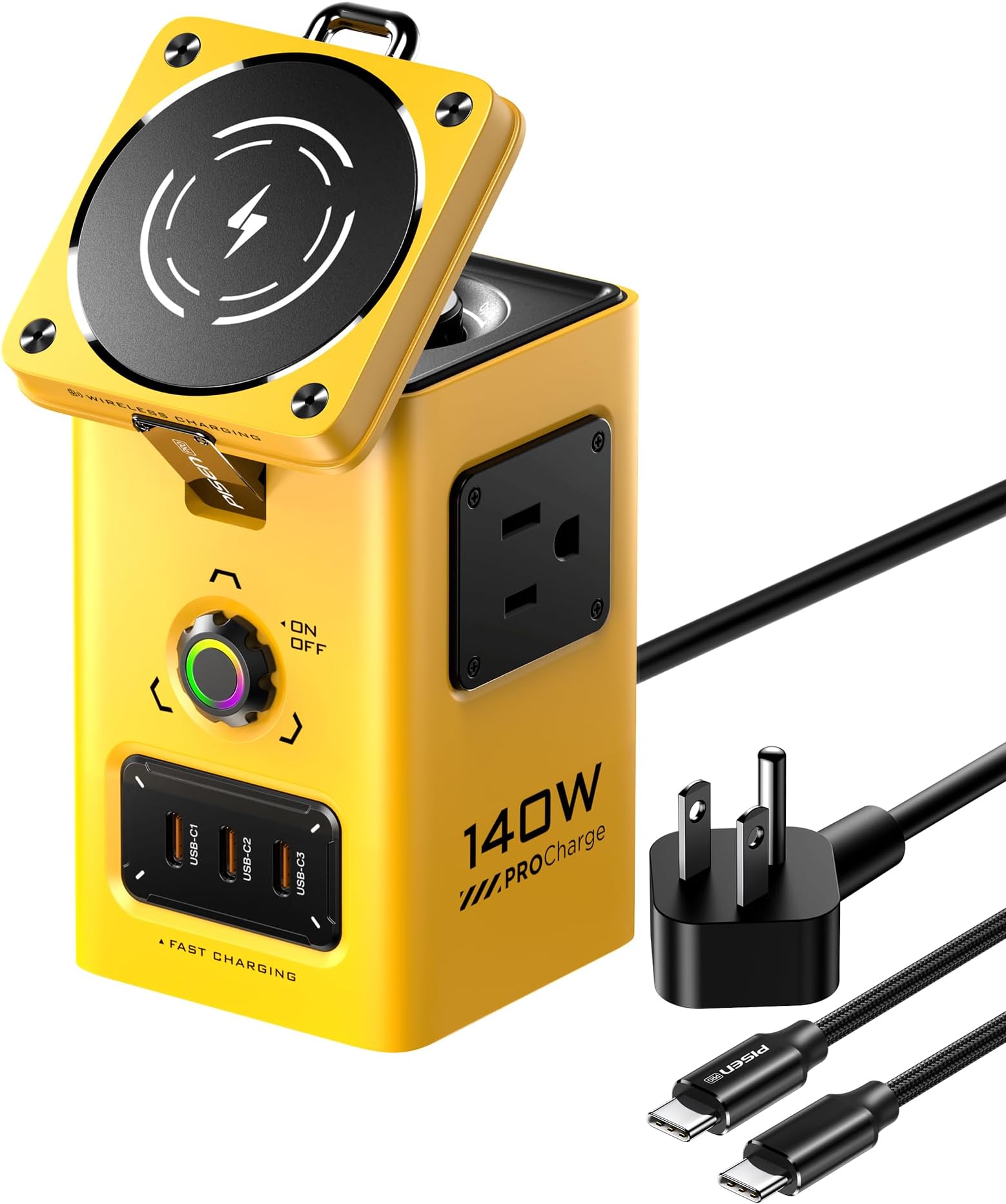 Amazon.com: PISEN 8-in-1 Mag-Safe Charger Stand - 140W Charging Station ...