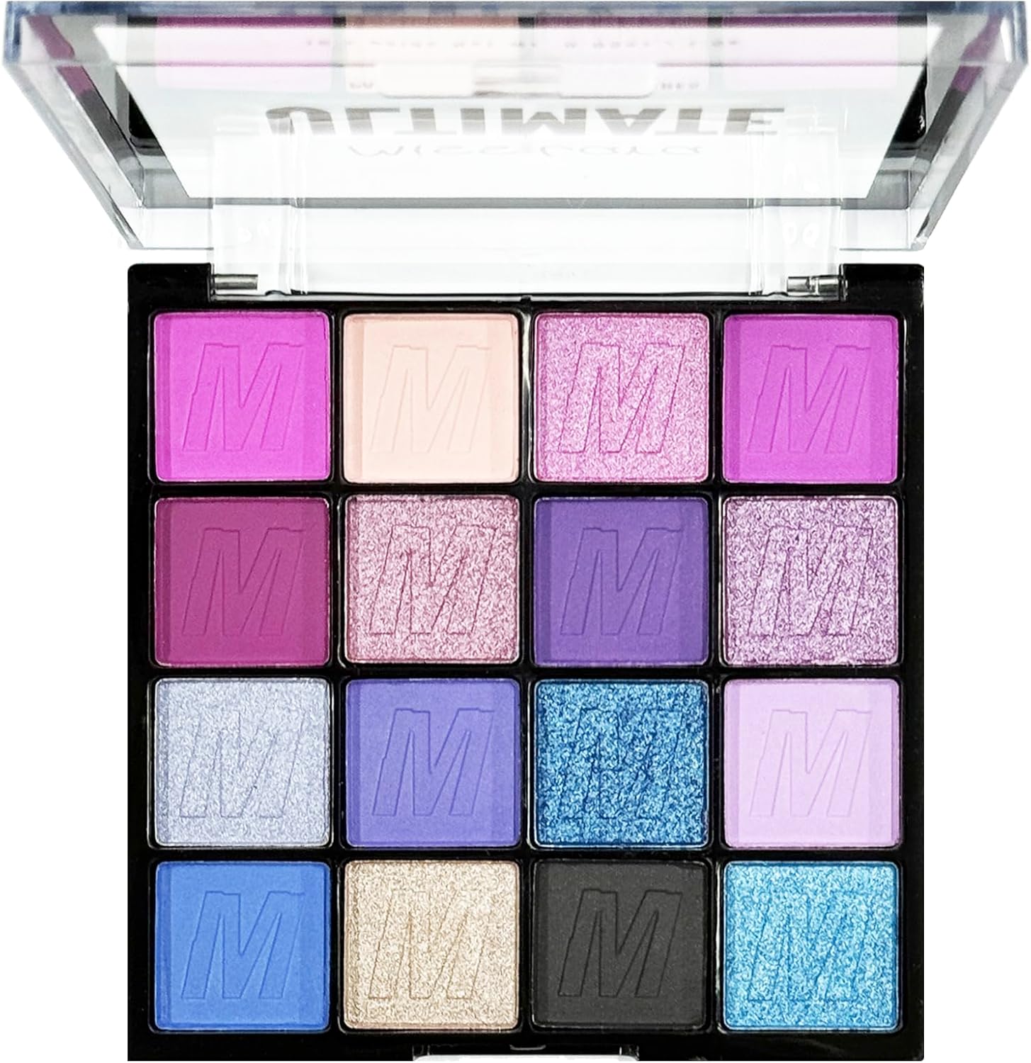 Purple Blue Eyeshadow Palette, Glitter Eye Shadow Pallets for Women, 16 ...