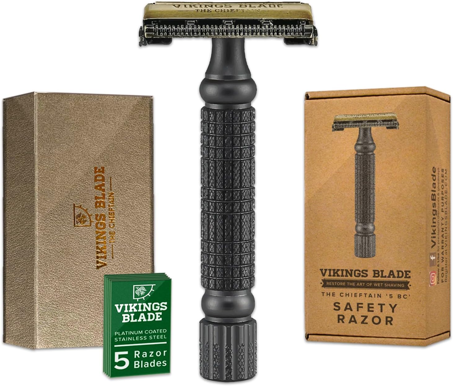 Amazon.com: Viking Revolution Luxury Safety Razor Shaving Kit ...