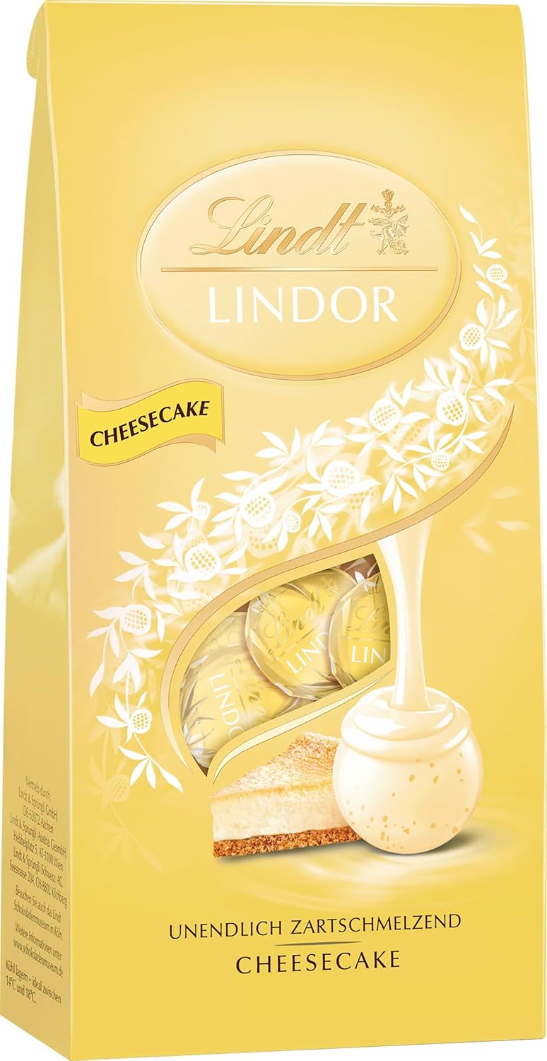 Lindt Schokolade LINDOR Kugeln Cheesecake | 137 g Beutel ...