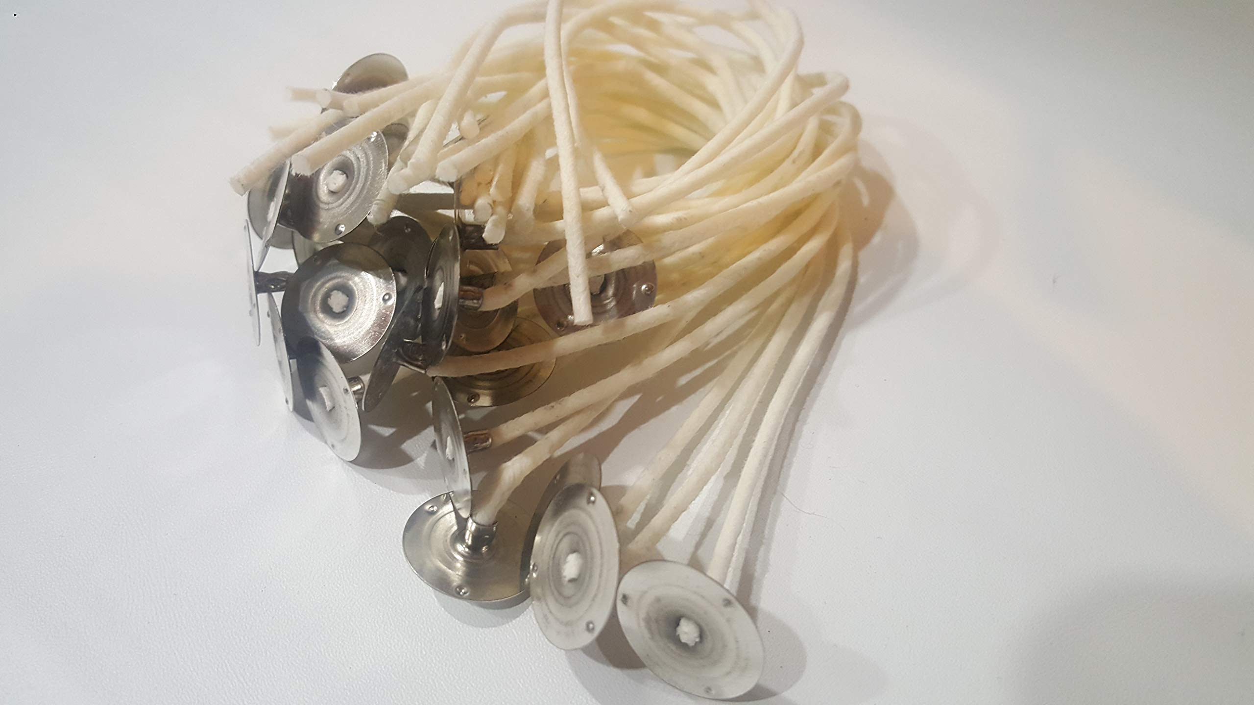 Amazon.com: 10 Square Braided Cotton Wicks Pre-Tabbed Size #2 Wicks 9" Long