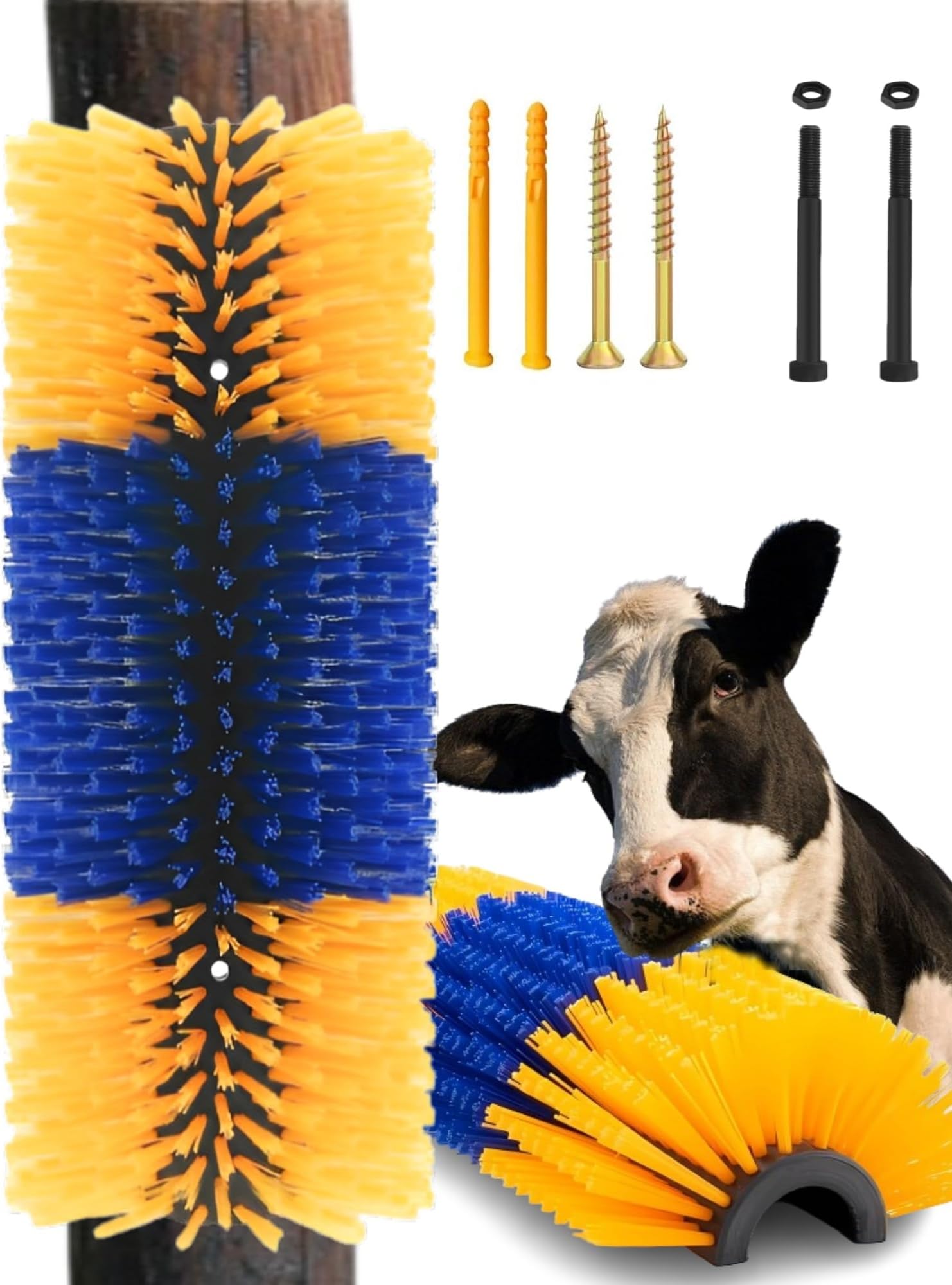 Amazon.com: Livestock Scratching Brush - 17.7 * 7.8'' Cow & Goat Brush ...