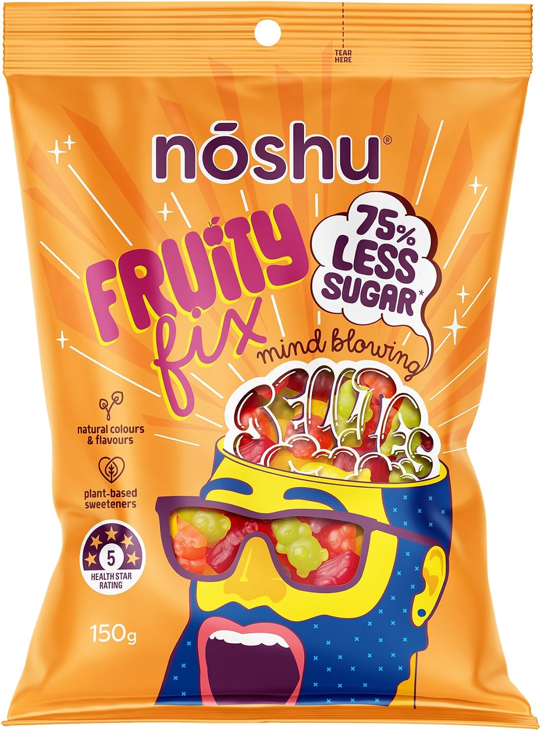 Noshu Less Sugar Jellies – Fruity Fix 150g : Amazon.com.au: Grocery