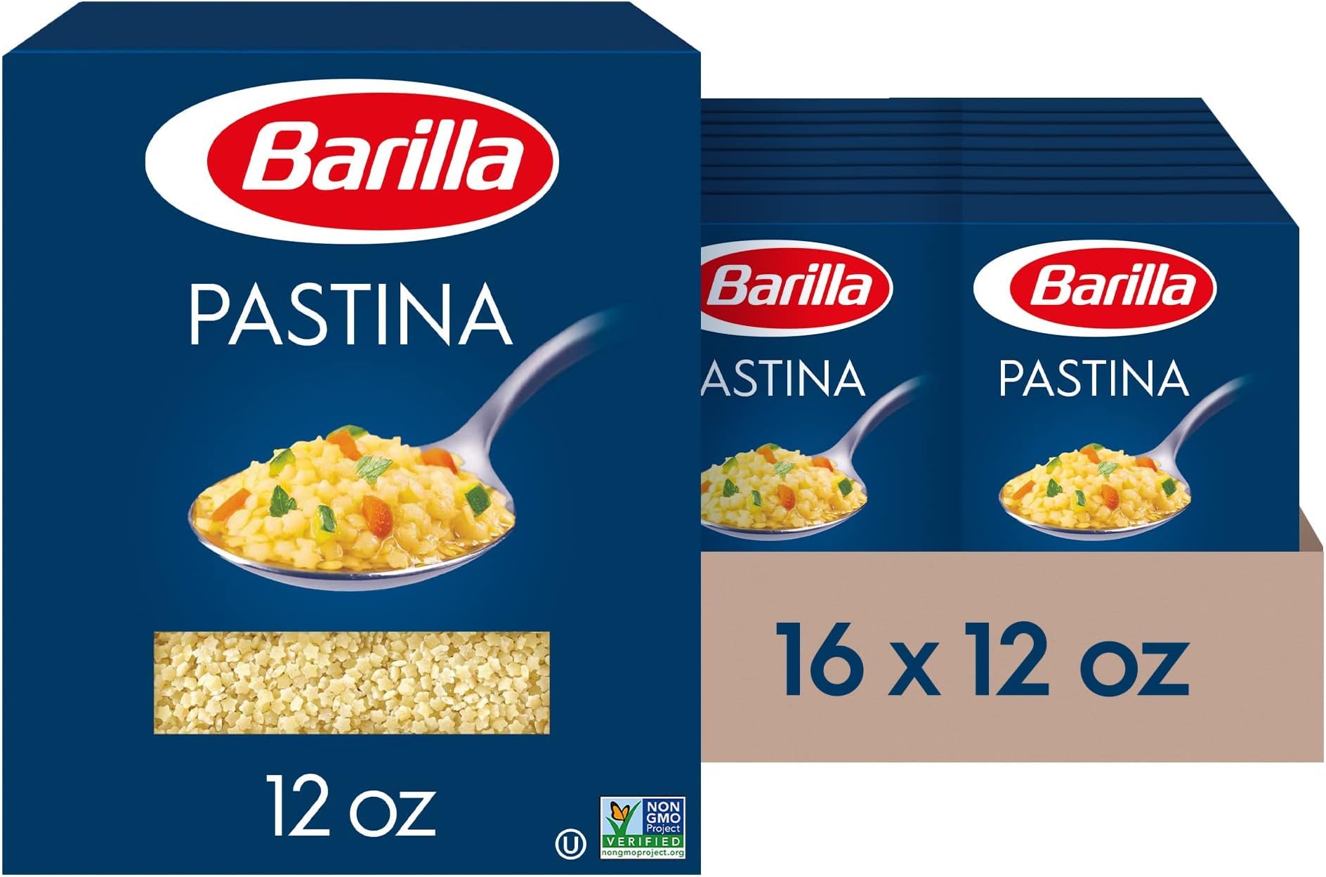 Amazon.com : Barilla Jumbo Shells Pasta, 16 oz. Box (Pack of 12) - Non ...