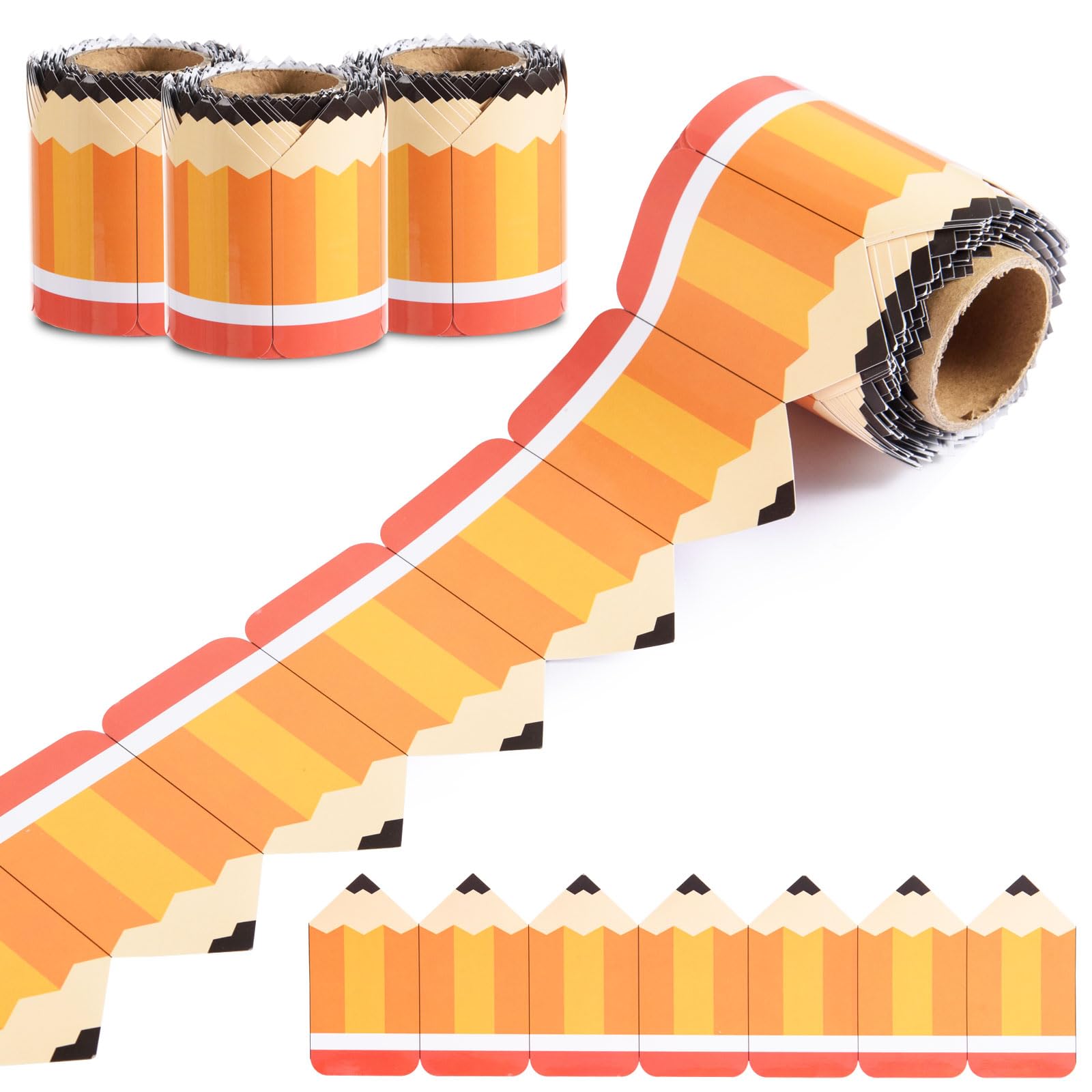 Snapklik.com : 99 Feet Bulletin Board Borders Pencil Die-Cut Rolled ...