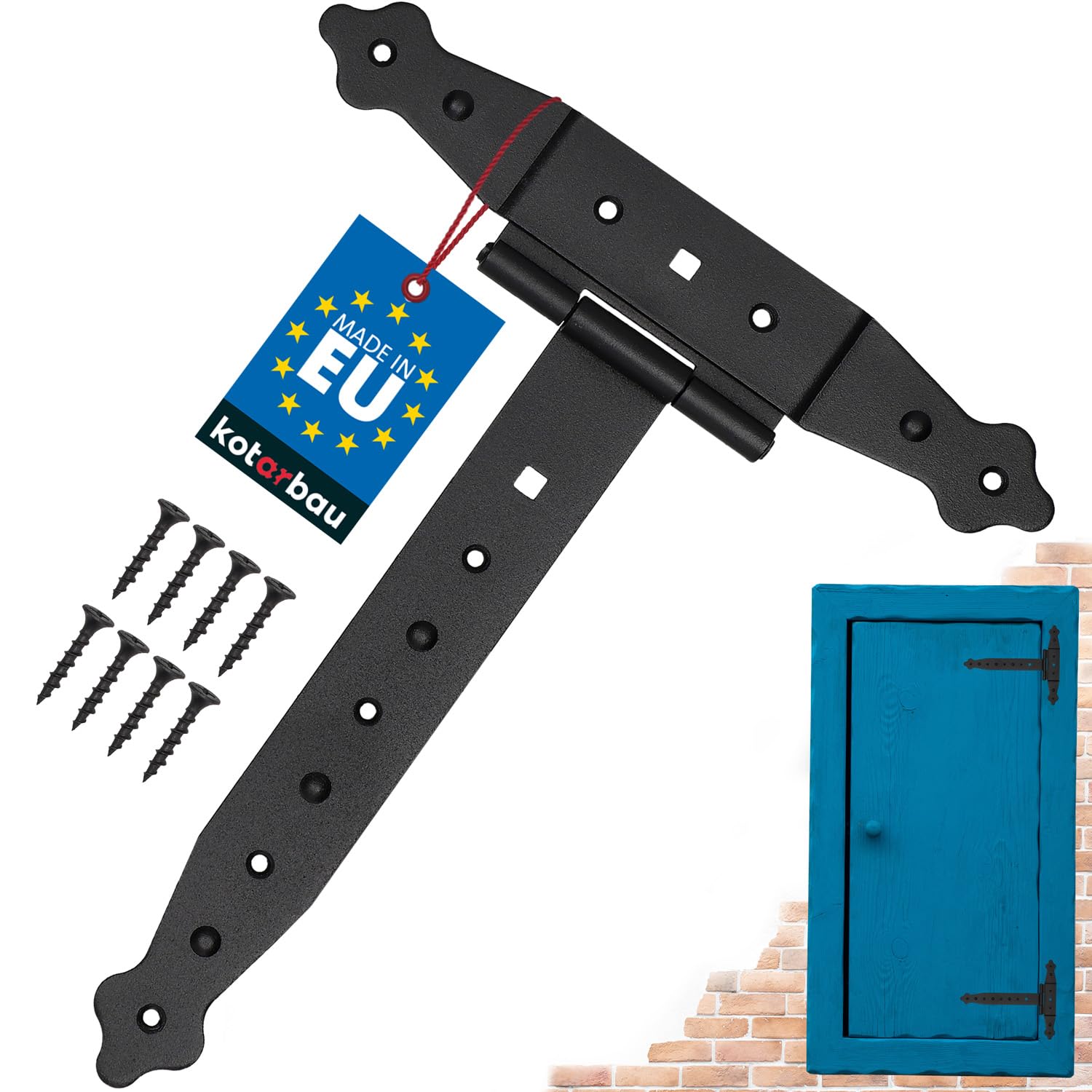 KOTARBAU® Charnière en Forme de Croix - 250 mm - Revêtement en Poudre ...