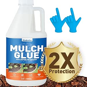 Amazon.com : Mulch Glue -64OZ Mulch Glue for Landscaping, Super ...