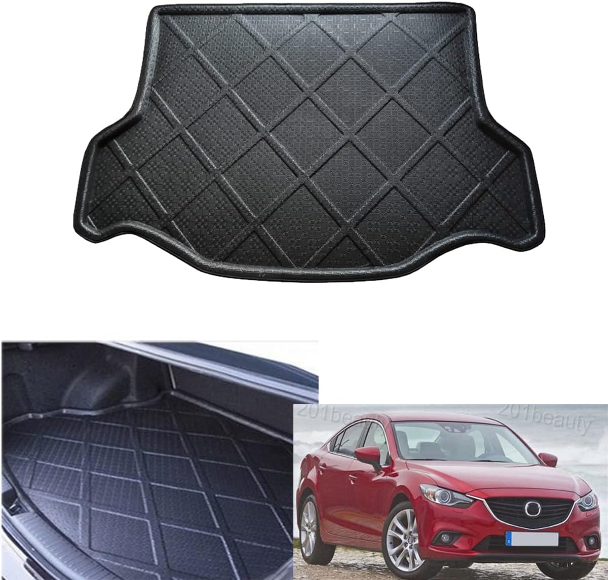 Amazon.com: Car Mat Boot Pad Carpet Cargo Mat Trunk Liner Cargo Tray ...