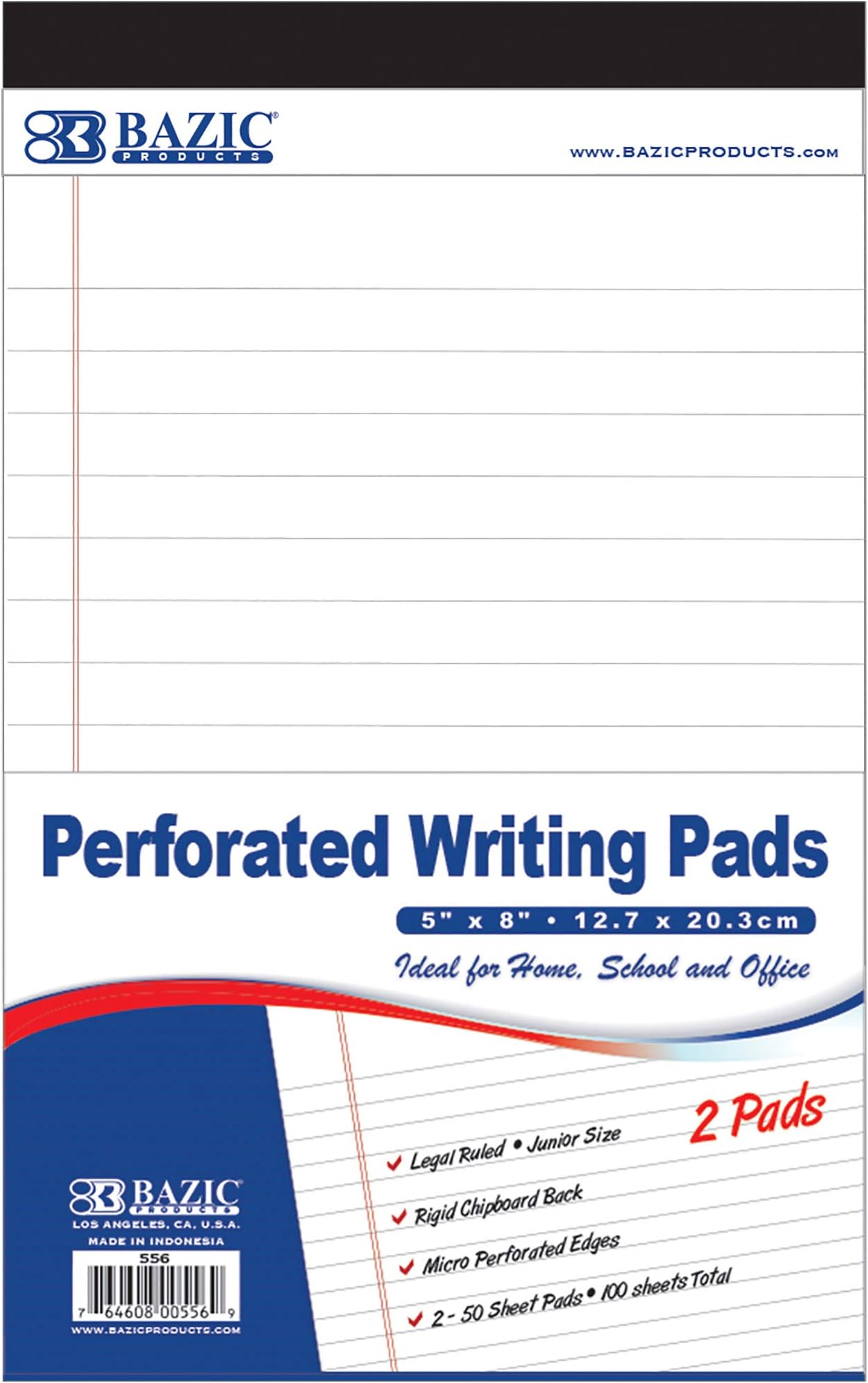 Amazon.com : PAPERAGE Lined Legal Pads, (Rainbow), 6 Pack, 50 Sheets ...