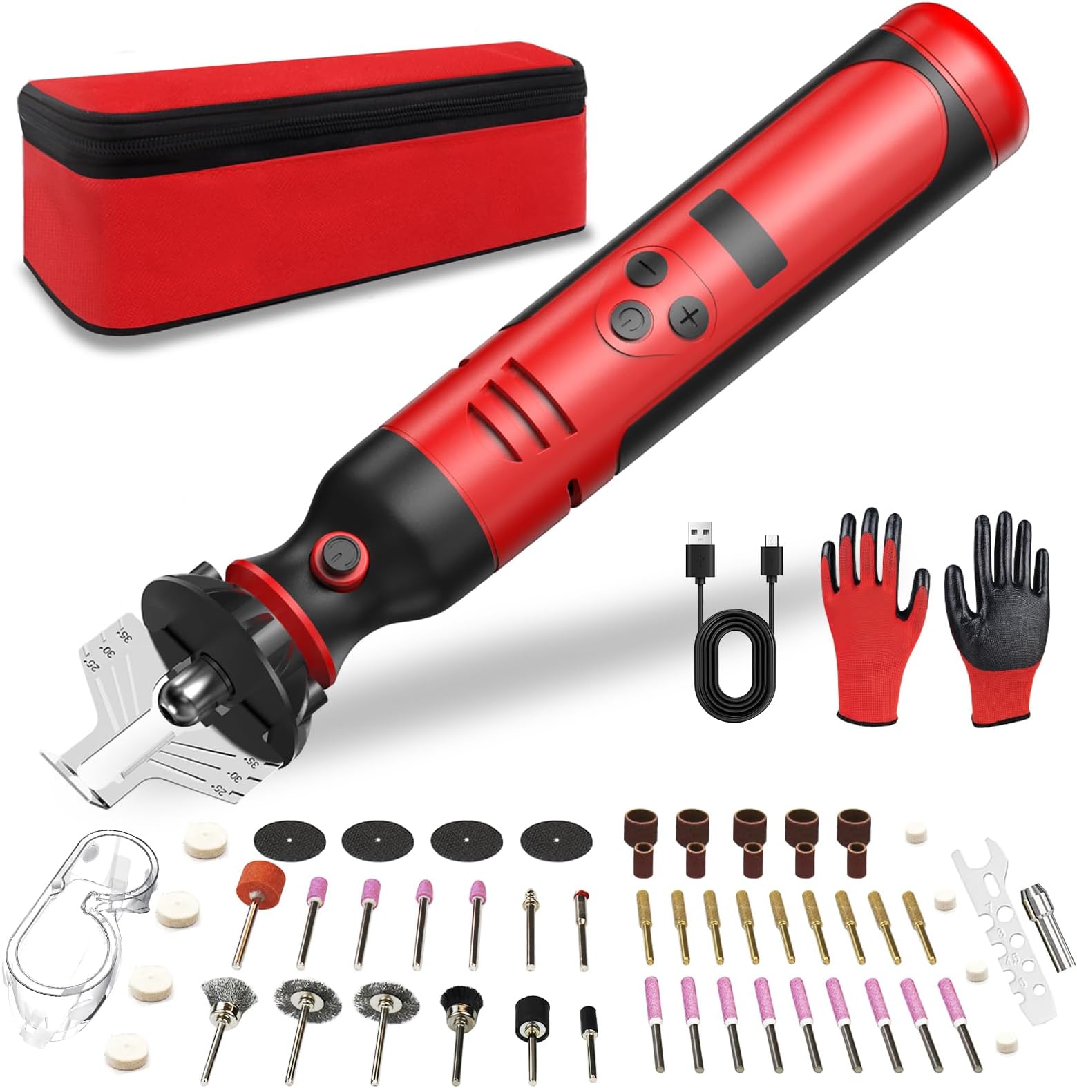 Amazon.com : VEVOR Electric Chainsaw Sharpener Kit, 35000RPM Electric ...