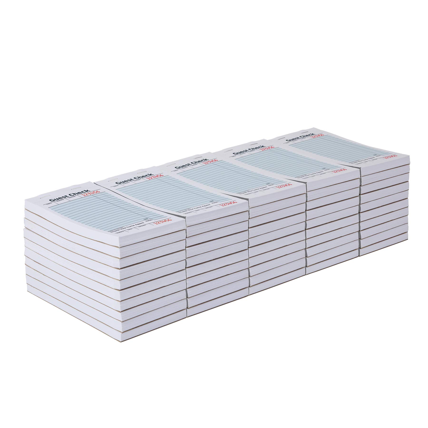 Snapklik.com : Commercial Guest Check Pads, Single Part, Perforated ...