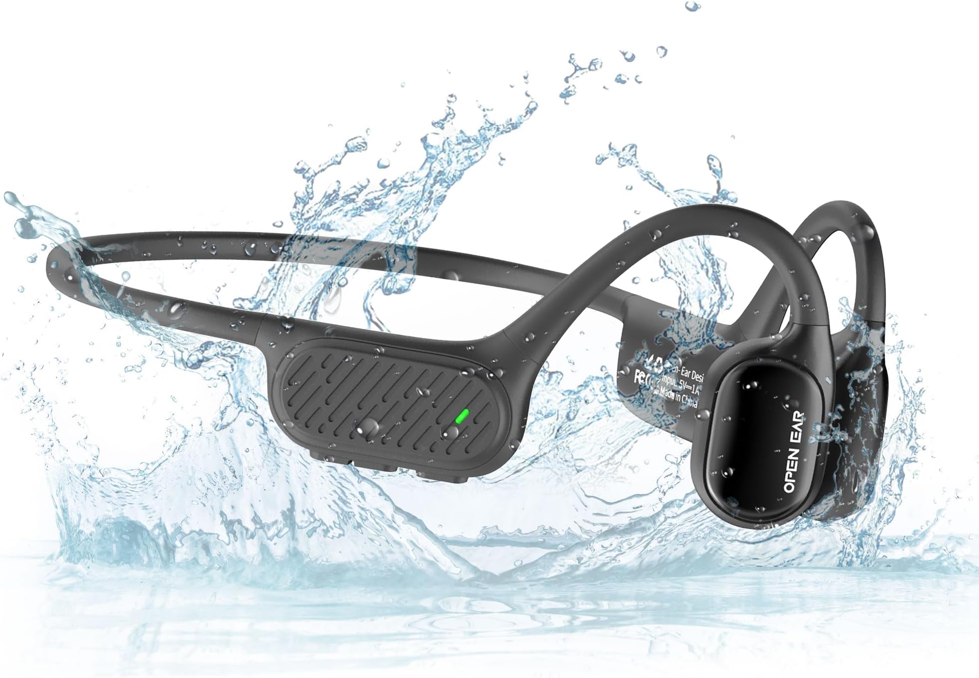 Amazon.com: flymory Bone Conduction Headphones Bluetooth, Open-Ear ...