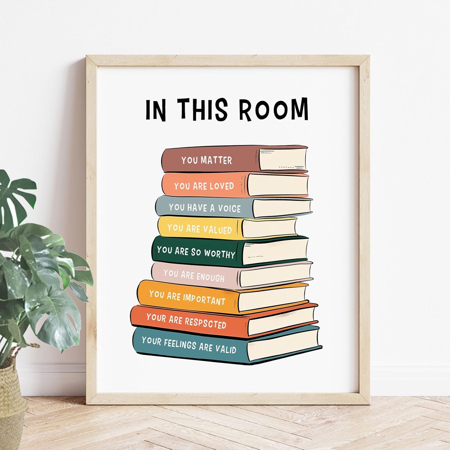 Amazon.com: In This Room You Matter You Are Loved Wall Decor, Classroom ...
