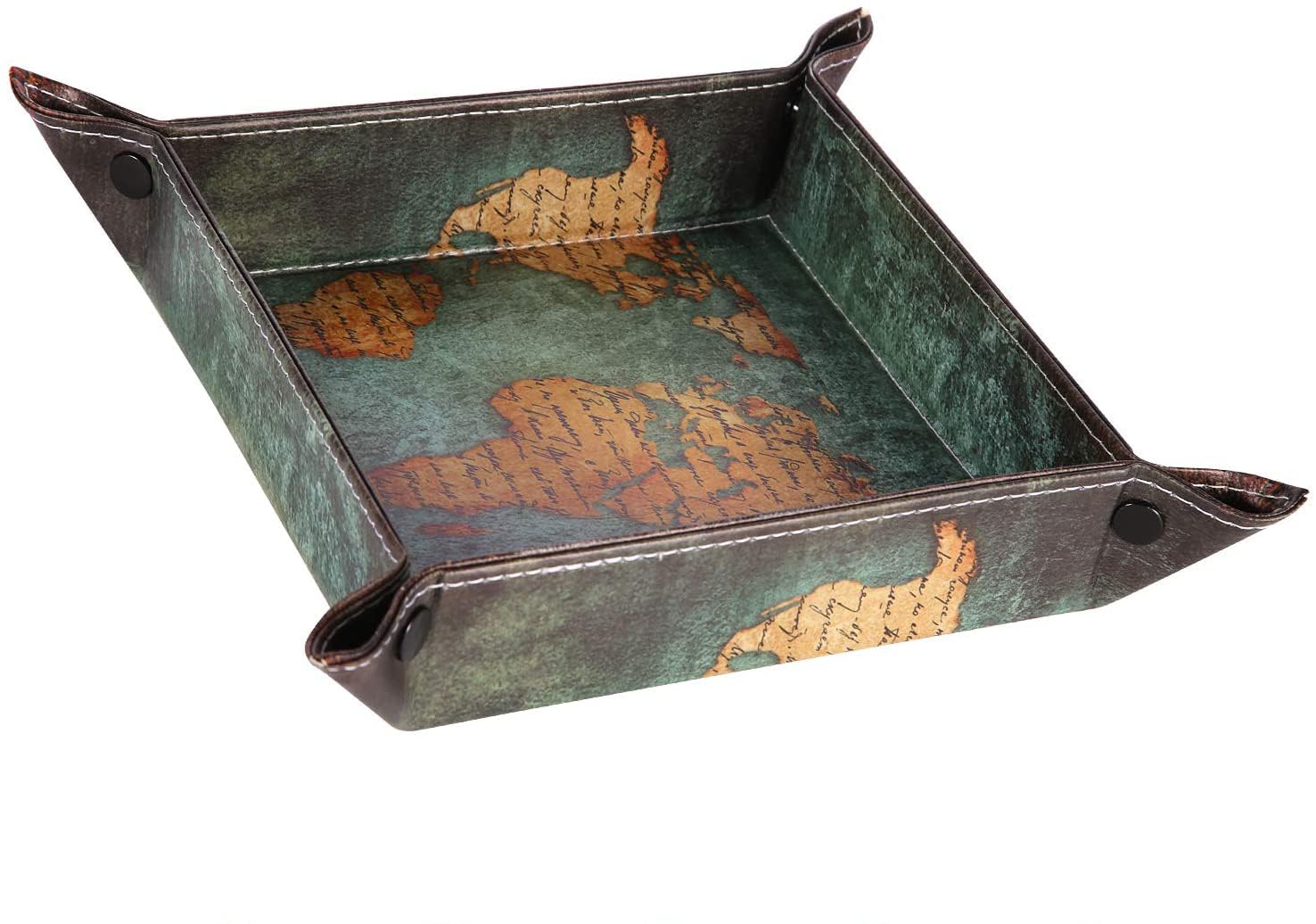 Amazon.com: siduater Valet Tray Desktop Storage Organizer, Vegan ...