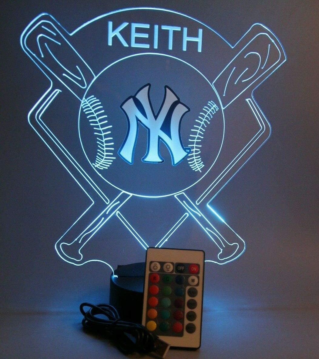 American Pro Baseball Stadium Sports Fan, Team Choice at Checkout, Lamp ...