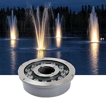 QICBYING Submersible LED Fountain Lights - Underwater Pond Landscape ...