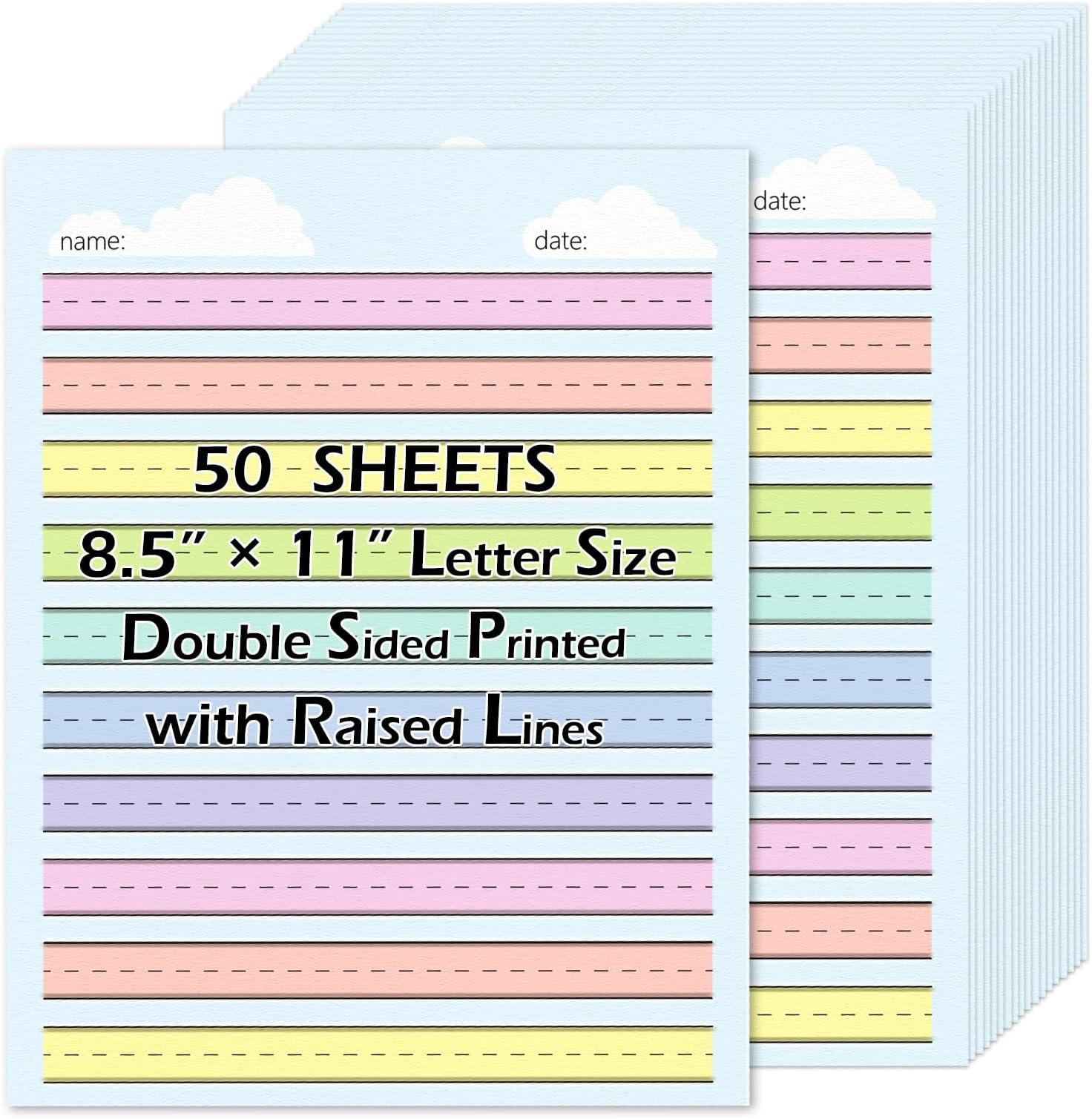 Amazon.com : Raised Lines Paper - Narrow : Writing Instrument Aids ...