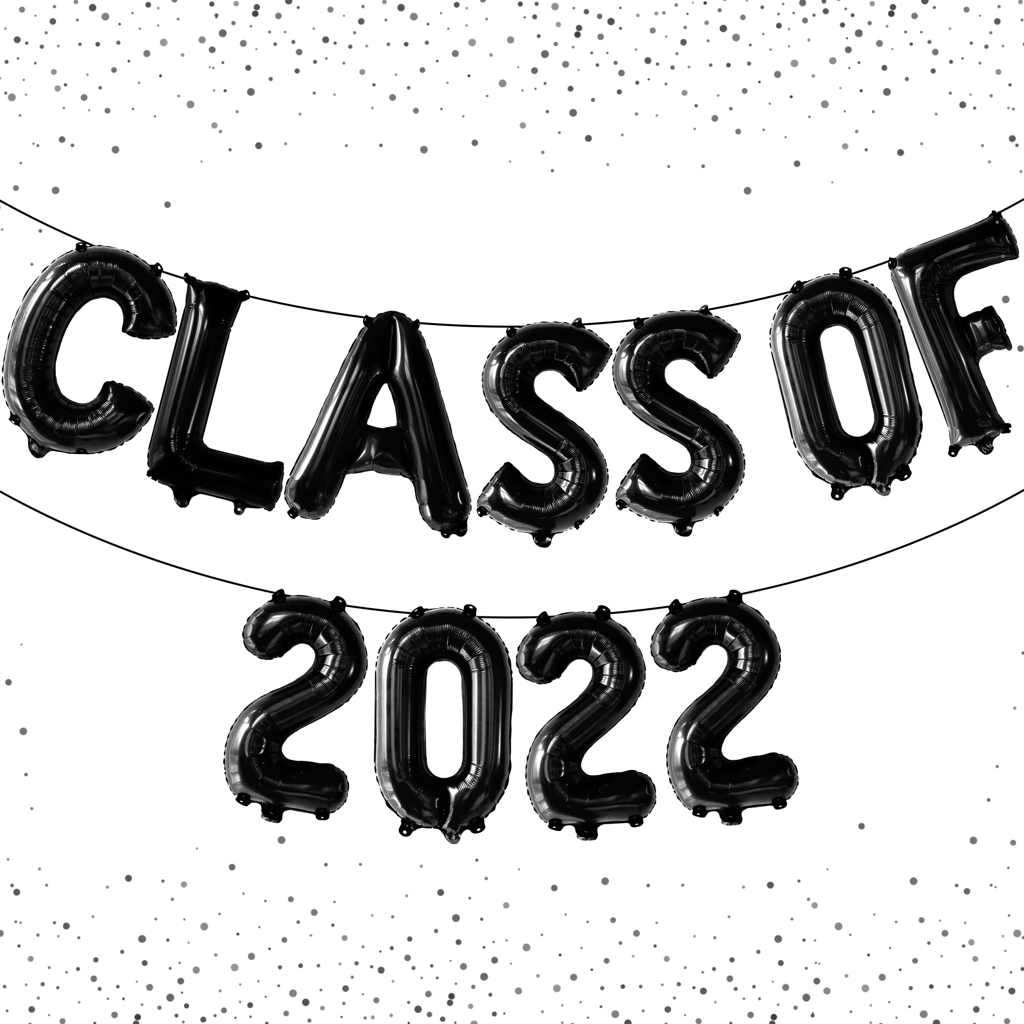 Black Class Of 2022 Balloons 16 Inch Graduation 2022 Balloons ...