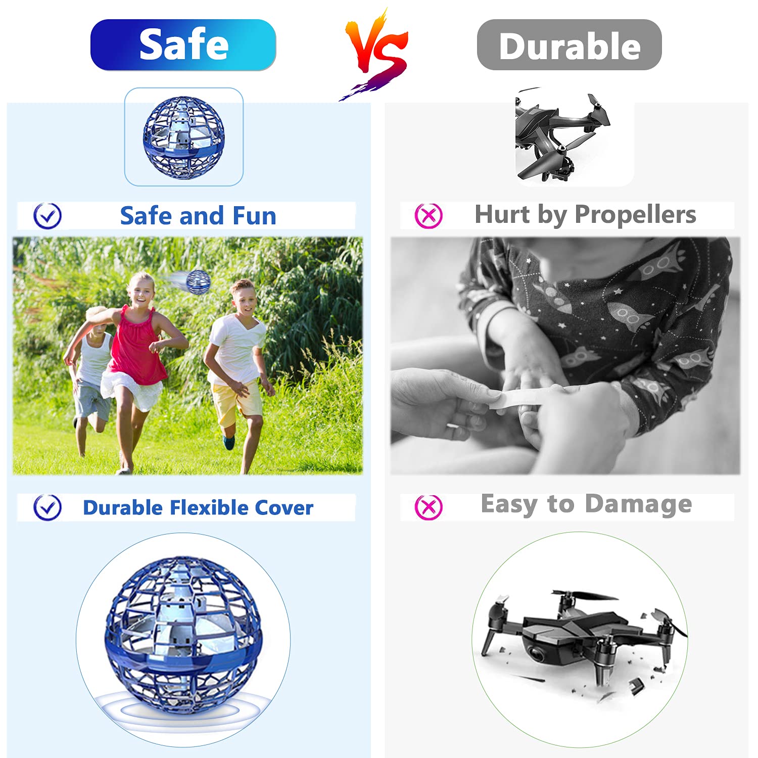 Buy Flynova Pro Flying Ball Toy - Hover Ball Flying Orb Hand Controlled ...