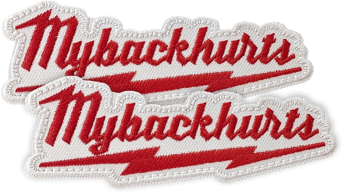 Amazon.com: ELEFOCUS 2Pcs My Back Hurts Hook and Loop Patches Funny ...