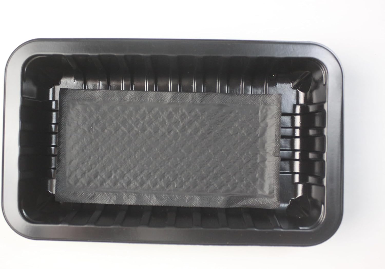 Amazon.com: Ubierta Black Plastic Meat Trays with Absorbent Pads ...